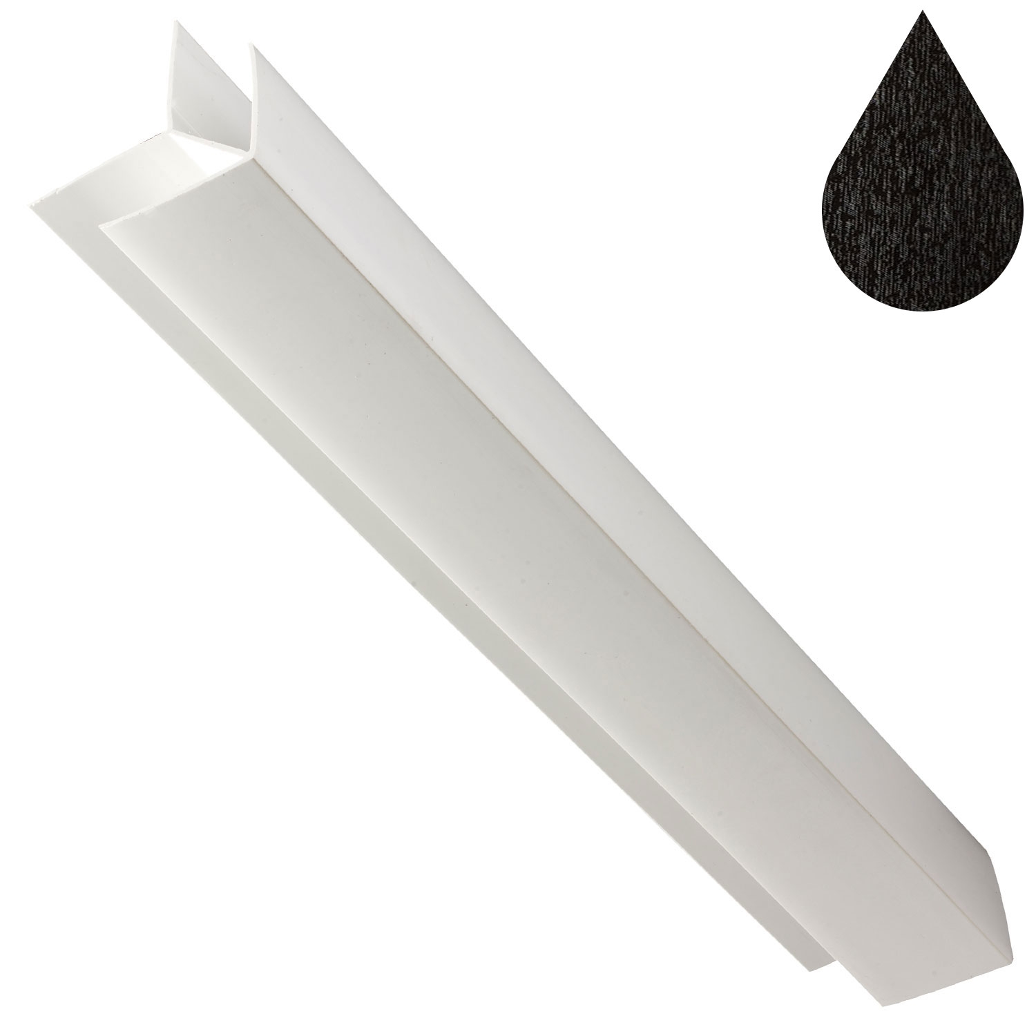 Black Ash Cladding External Corner Trim (5m | Kestrel) | Plastic ...