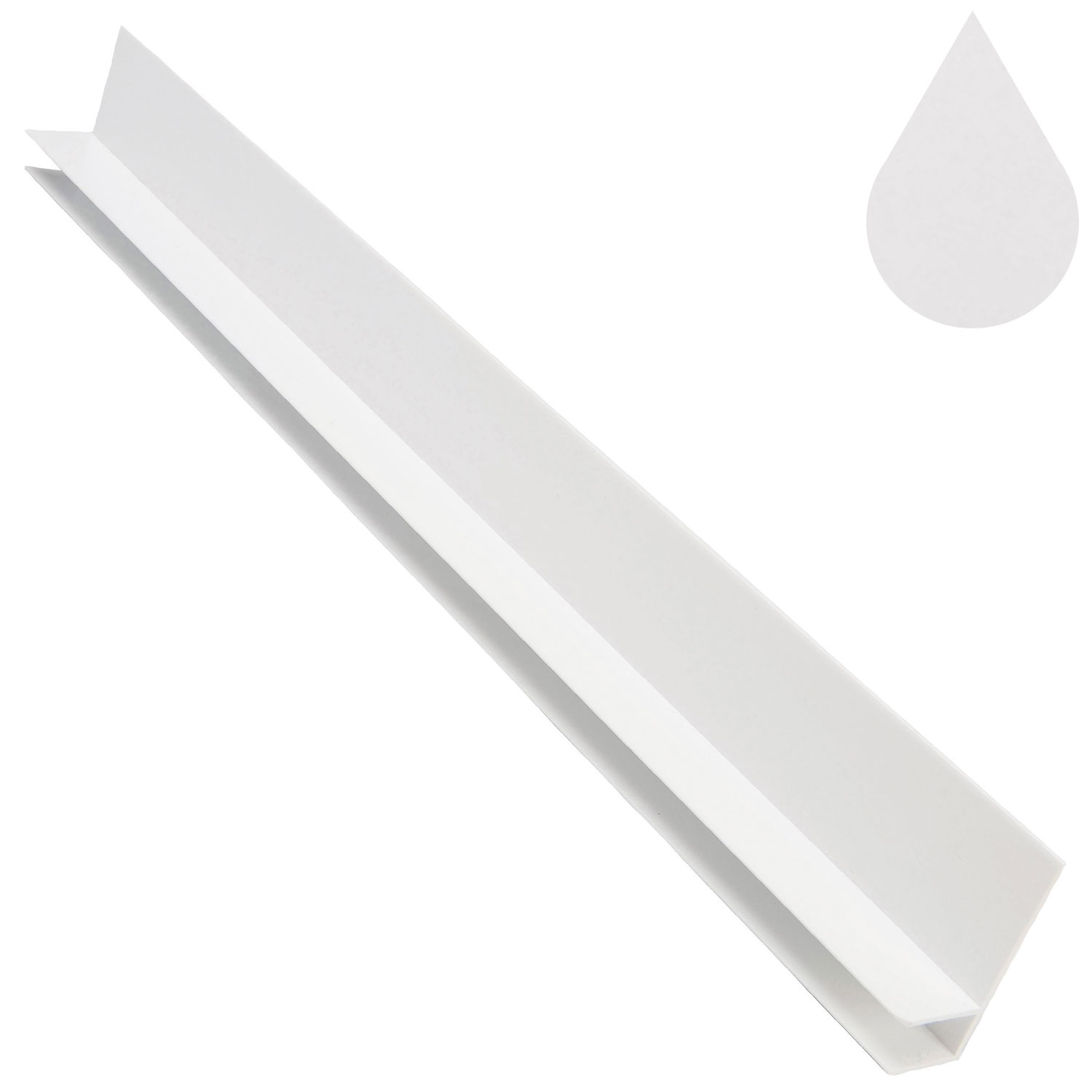 White Flat Soffit Batten 5m (9mm boards | Kestrel) | Plastic Building ...