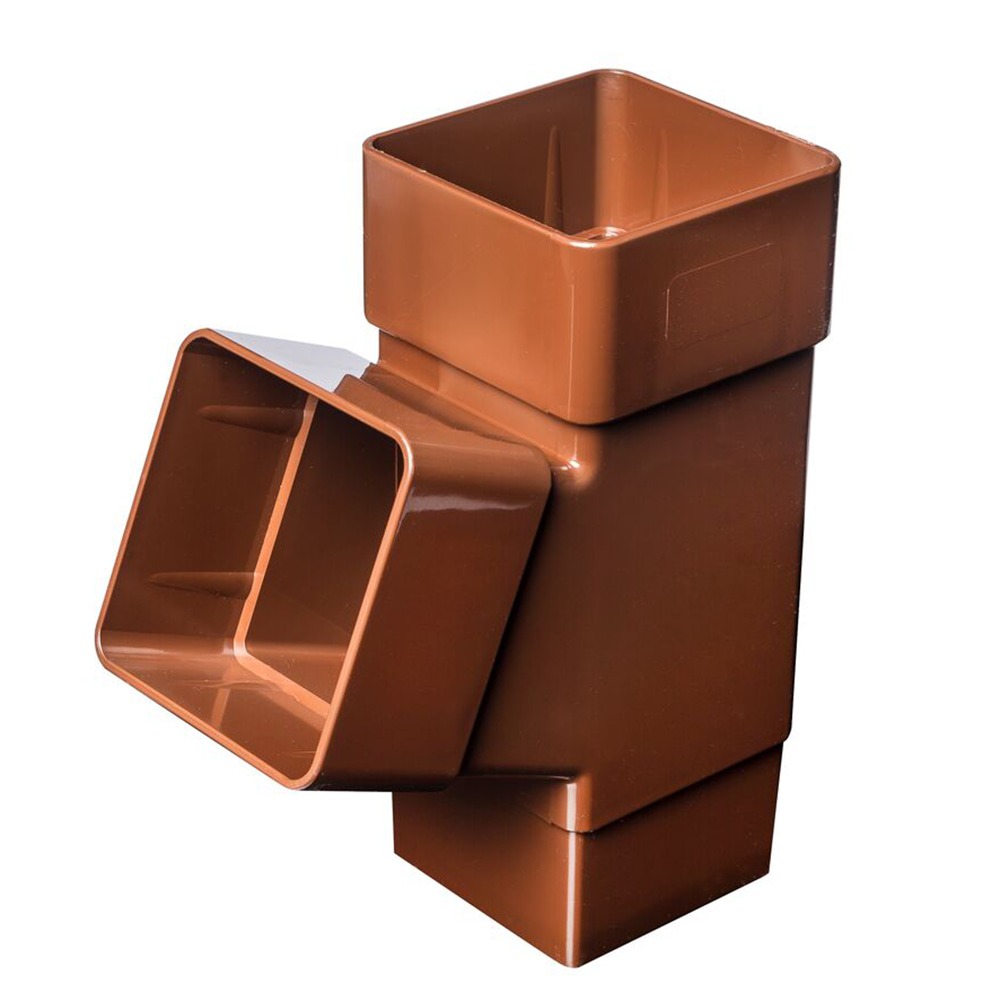 Brown 65mm Square 67.5 Degree Branch (Kayflow) | Plastic Building Supplies