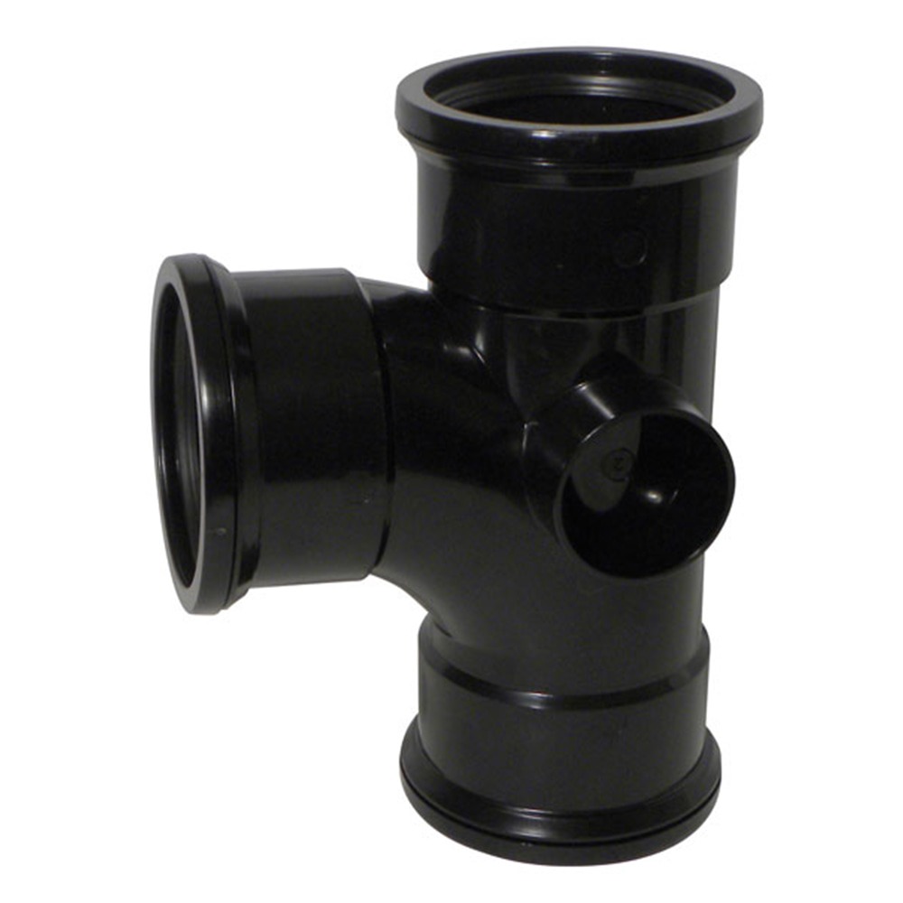 90 Degree Triple Socket Soil Branch (Black | Kayflow) | Plastic ...