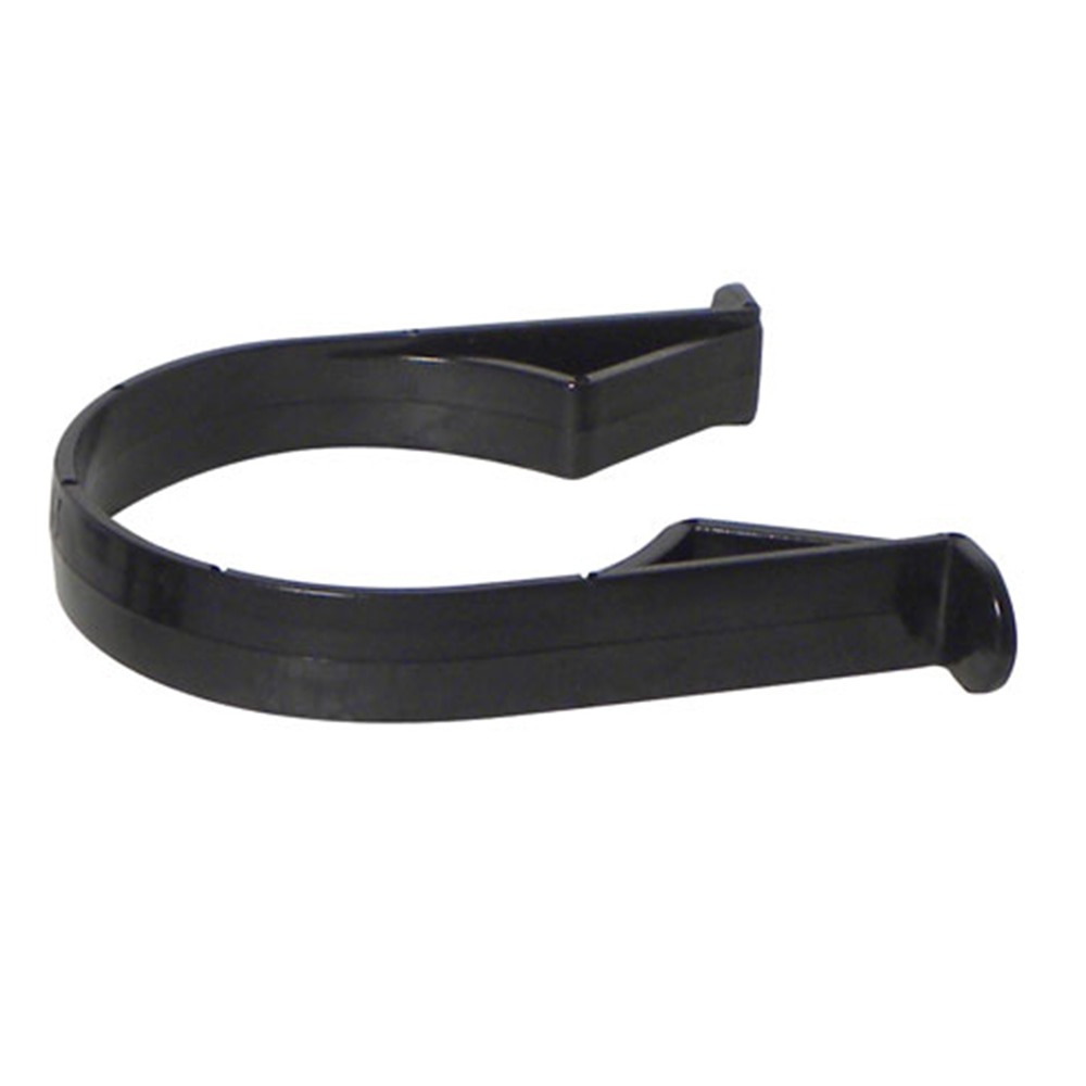 Black 110mm Pipe Clip (Kayflow) | Plastic Building Supplies