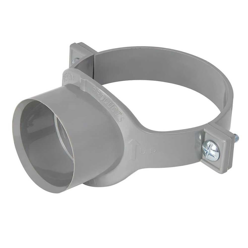 50mm Soil Strap Boss (Grey | Kayflow) | Plastic Building Supplies