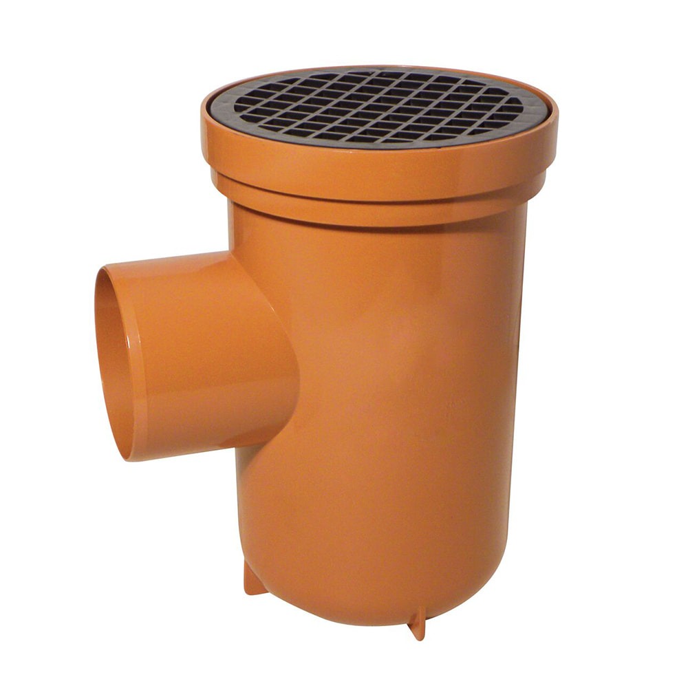 Terracotta 110mm Underground Circular Bottle Gully Trap (Kayflow ...