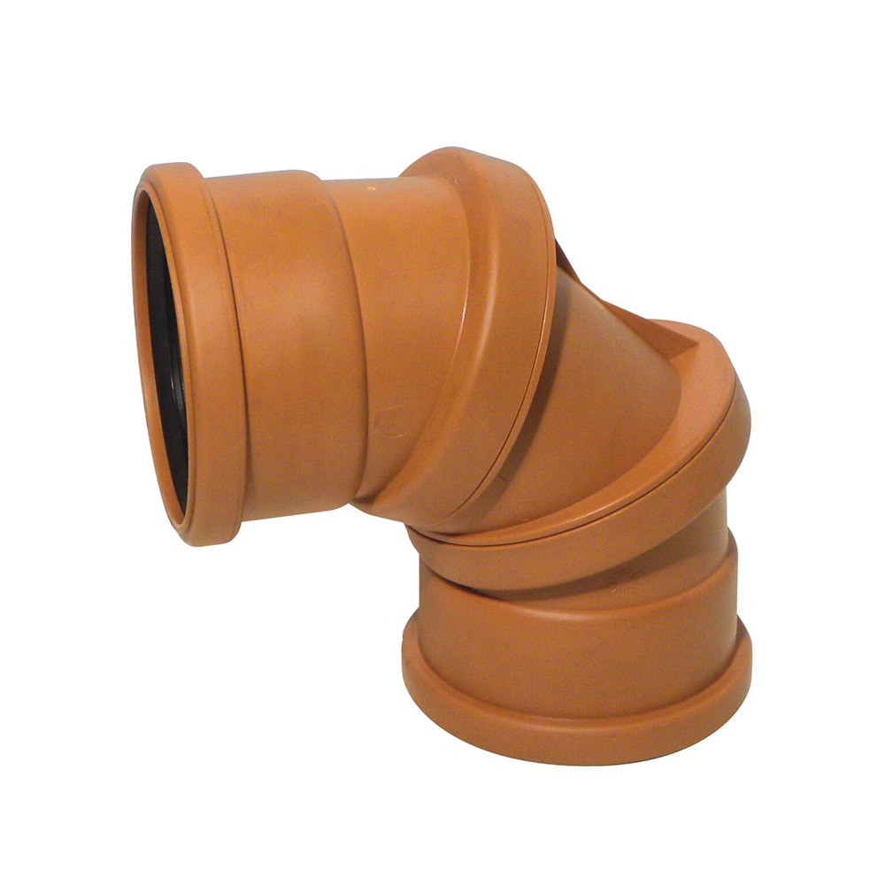 Terracotta 110mm Underground Adjustable Double Socket Bend (0 Degrees ...